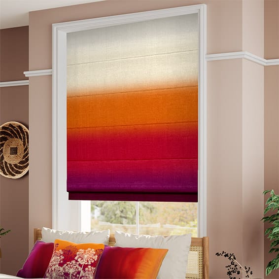 Ombre Sunset Roman Blind